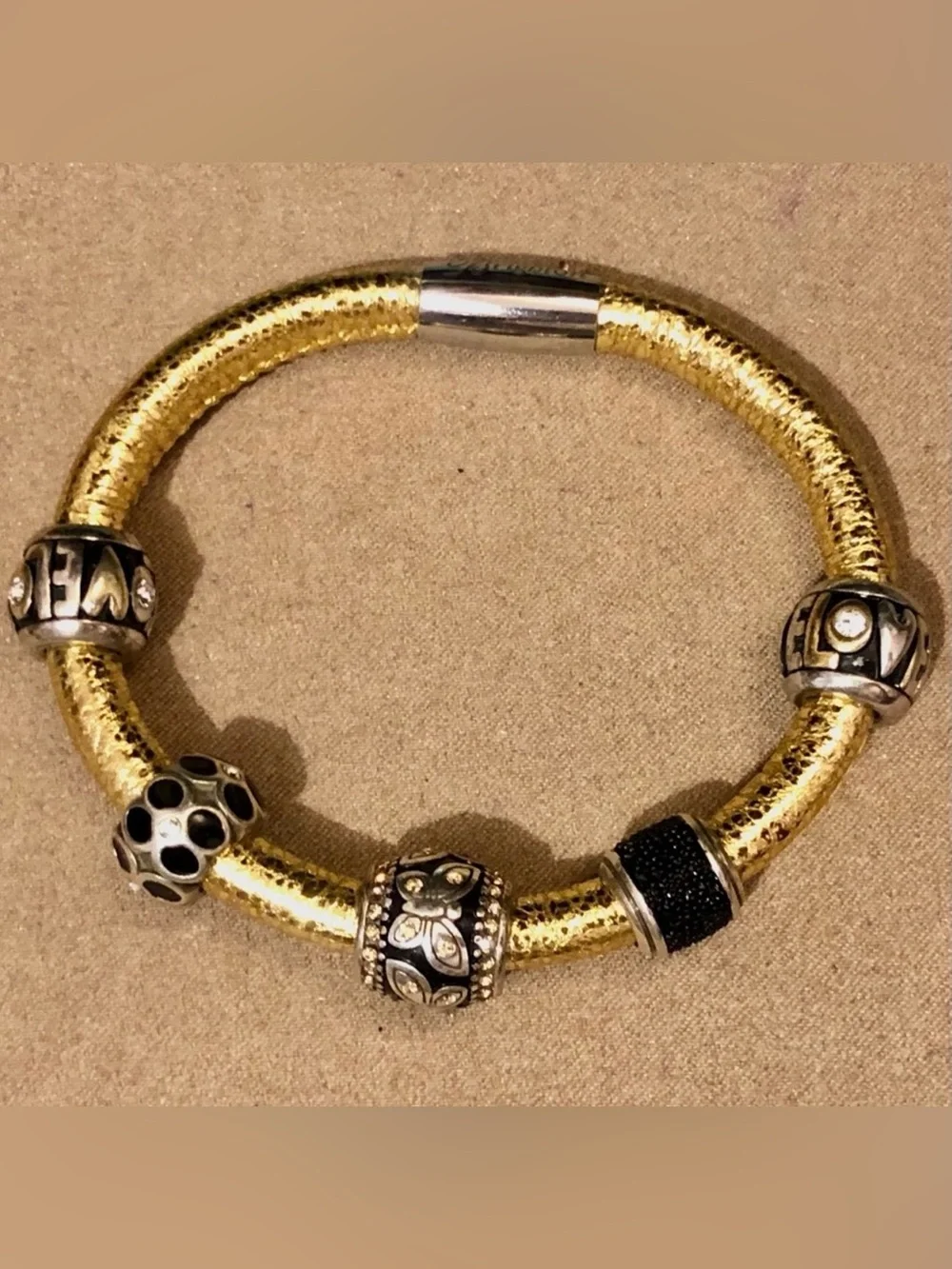 Brighton | Jewelry | Brighton Caviar Bead Covered In Tiny Black Beads ...